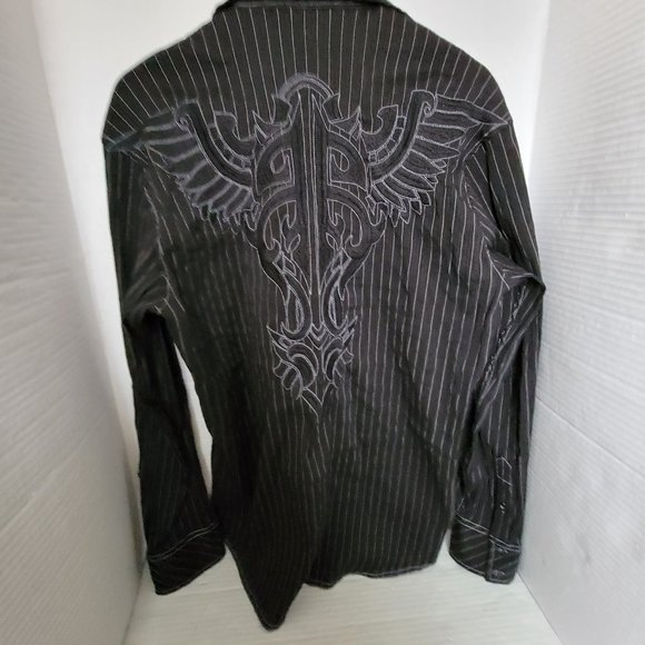 Roar | Shirts | Mens Black Roar Signature Western Shirt White Cross ...